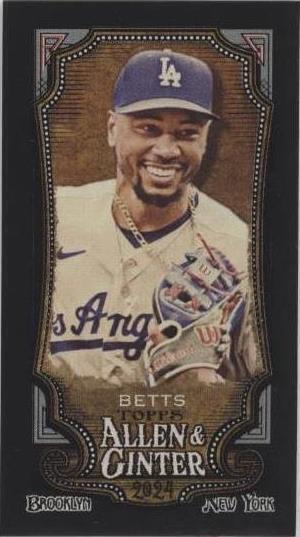 2024 Topps Allen & Ginter - Mookie Betts #94 Mini Black Border for sale ...