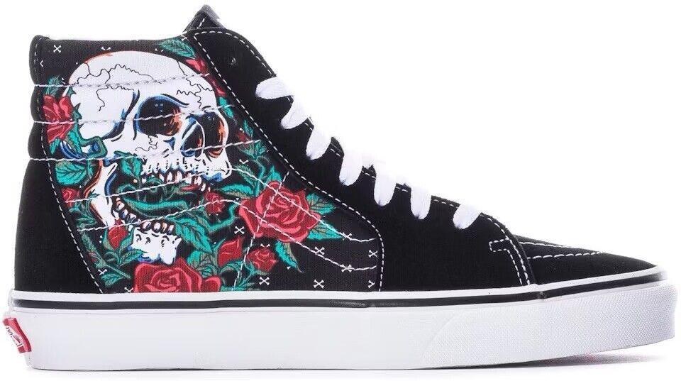 Size 13 - VANS Sk8- High Rose Skulls for sale online | eBay