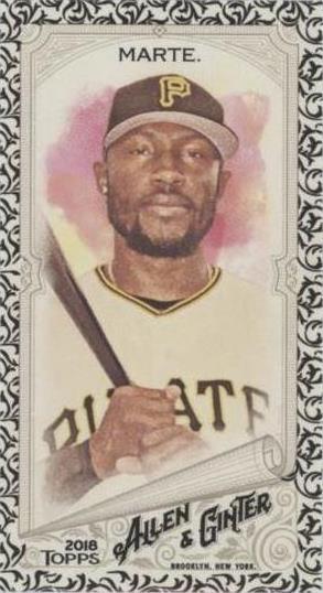 2018 Topps Allen & Ginter - Mini Black #224 Starling Marte for sale ...
