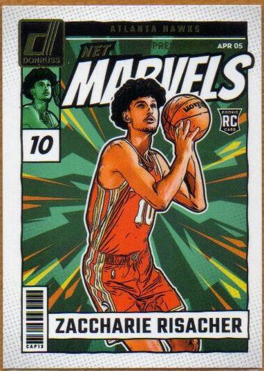 2024-25 Panini Donruss - Net Marvels Zaccharie Risacher #14 Press Proof ...