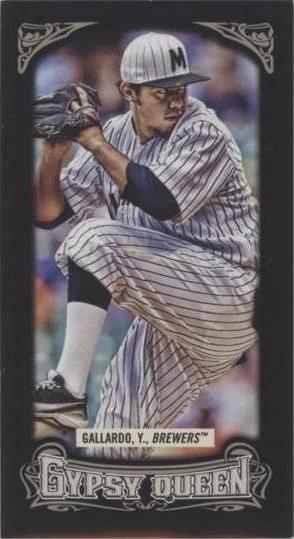 2014 Topps Gypsy Queen - Mini Black #174 Yovani Gallardo /199 for sale ...