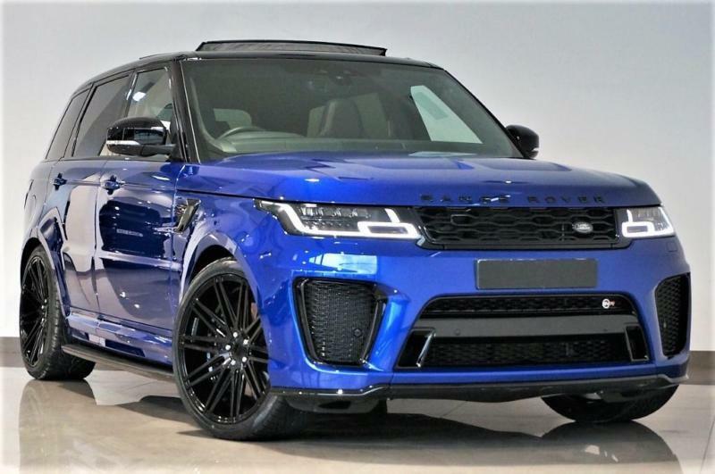2018 Facelift Blue Land Rover Range Rover Sport SVR 5.0 V8 (567bhp+0-60 ...