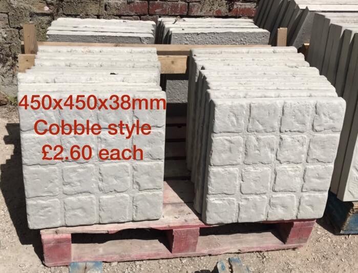 Cobble effect paving slabs 18x18 deep print | in Sheffield, South ...