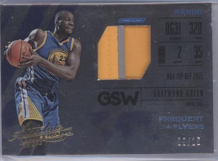 2015-16 Panini Absolute - Frequent Flyer Materials Draymond Green #55 ...