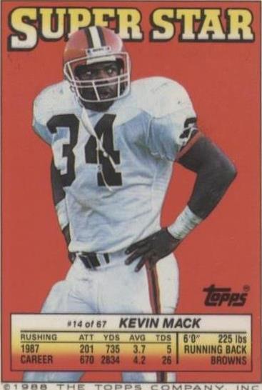 1988 Topps Super Star Sticker Back Cards - Reggie Williams 164 #14 ...