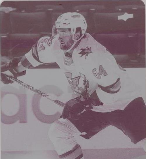 2021-22 Upper Deck AHL - Scott Reedy #4 Printing Plate Magenta ...