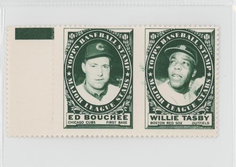 1961 Topps - Stamp Panels Ed Bouchee, Willie Tasby #EBWT for sale ...