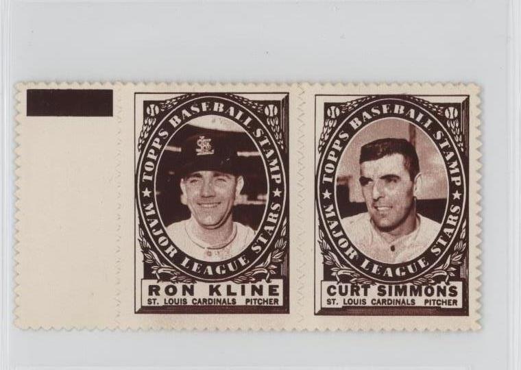 1961 Topps - Baseball Stamps Curt Simmons, Ron Kline #RKCS for sale ...