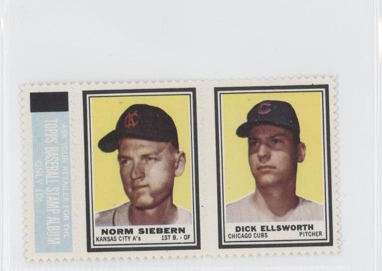 1962 Topps - Stamps Panels Norm Siebern, Dick Ellsworth for sale online | eBay