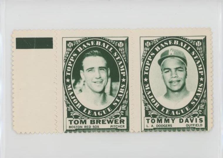 1961 Topps - Baseball Stamps Tommy Davis, Tom Brewer #TBTD for sale ...