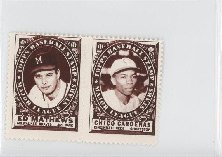 1961 Topps - Baseball Stamps #EMCC Eddie Mathews, Leo Cardenas for sale ...