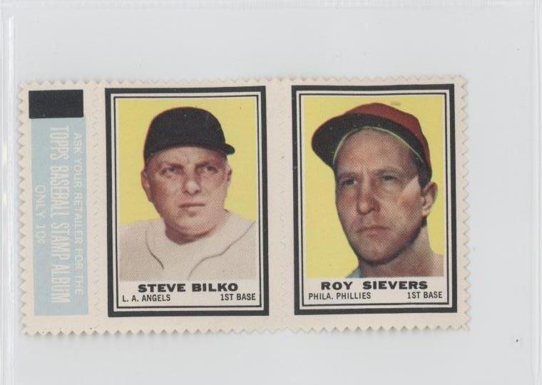 1962 Topps - Stamps Panels Roy Sievers, Steve Bilko for sale online | eBay
