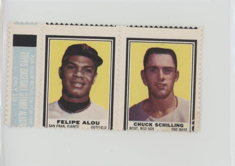 1962 Topps - Stamp Panels Felipe Alou, Chuck Schilling for sale online ...
