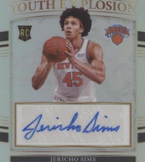 2021-22 Panini Select - Youth Explosion Signatures Jericho Sims #YE-JSM ...