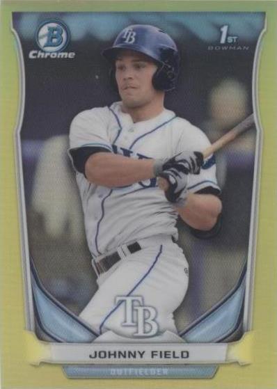 2014 Bowman Chrome Minis - Yellow Refractor #186 Johnny Field /25 (RC ...