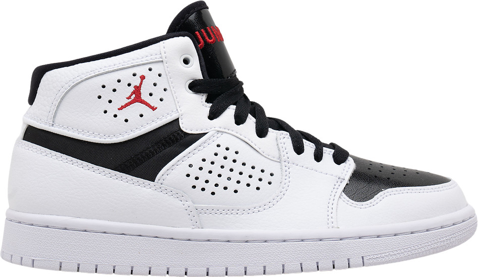 Size 7 (GS) - Jordan Access Mid White Black for sale online | eBay
