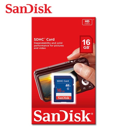 ️ Карта памяти для фотоаппарата или видеокамеры SanDisk 16GB Class 4 ...