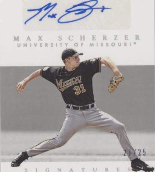 2015 Panini National Treasures College - Signatures Max Scherzer #47 ...