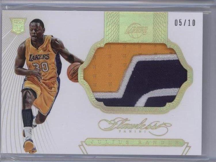 2014-15 Panini Flawless - Rookie Patches Julius Randle #RP-JRA Gold /10 ...