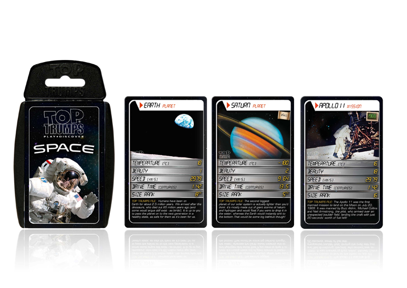 NEW TOP TRUMPS Outer Space - Card Game - Solar System Stars Planets ...