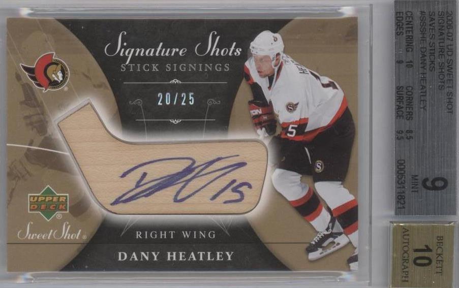 2006-07 Upper Deck Sweet Shot - Signature Shots/Saves Stick Signings # ...