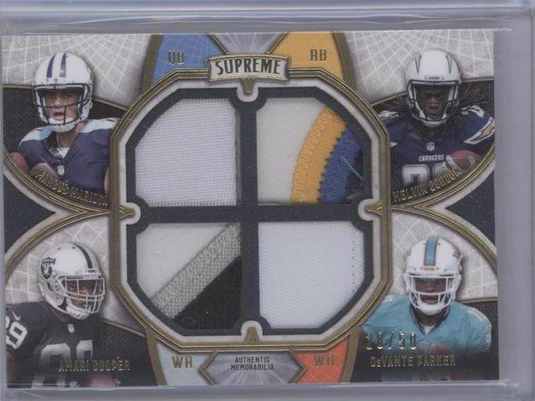 2015 Topps Supreme - Rookie Quad Combos Patches #SRQC-MGCP Amari Cooper ...