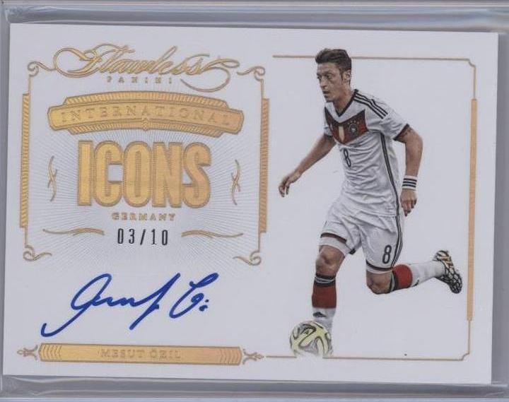 2015-16 Panini Flawless - International Icons Signatures Mesut Ozil #II ...