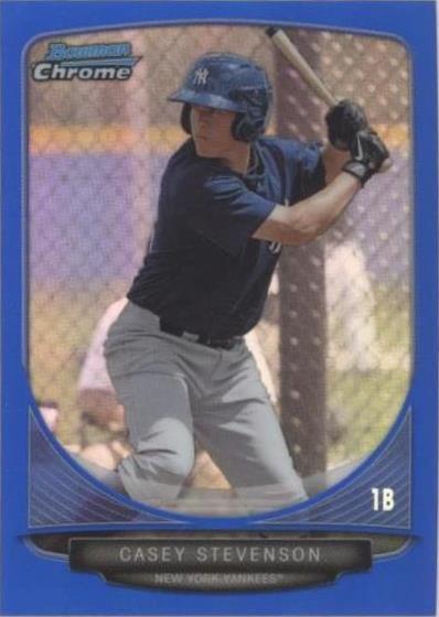 2013 Bowman Chrome Minis - Blue Refractor #81 Casey Stevenson /99 (RC ...