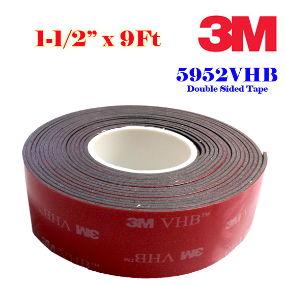 3m 1.5" X 9 Ft Vhb Double Sided Foam Adhesive Tape 5952 Automotive Mounting - New Vhb 5952 For ...