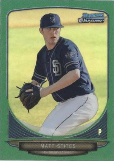 2013 Bowman Chrome Minis - Matt Stites #169 Green Refractor /75 (RC ...