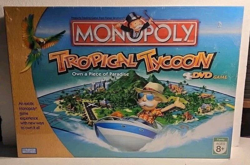 Monopoly: Tropical Tycoon DVD Game (2007) Board Game – Board Game Guys