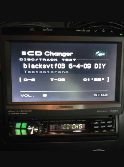 Alpine Stereo CVA 1004 r Multimedia mp3 flip out head unit with cd ...