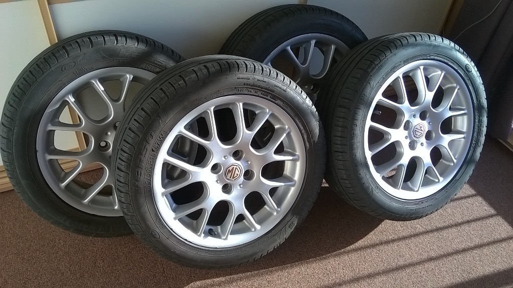 Set of 4 Rover MG ZR ZS 16" Hairpin Alloy Wheels 4 x 100 with Tyres ...