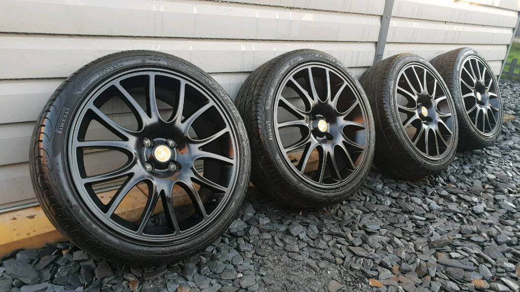 GENUINE FIAT 500 ABARTH 595 TROFEO ALLOY WHEELS PIRELLI TYRES | in ...