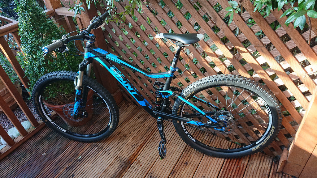 Giant Stance Mountain Bike Bicycle Black Blue lovely condition Many ...