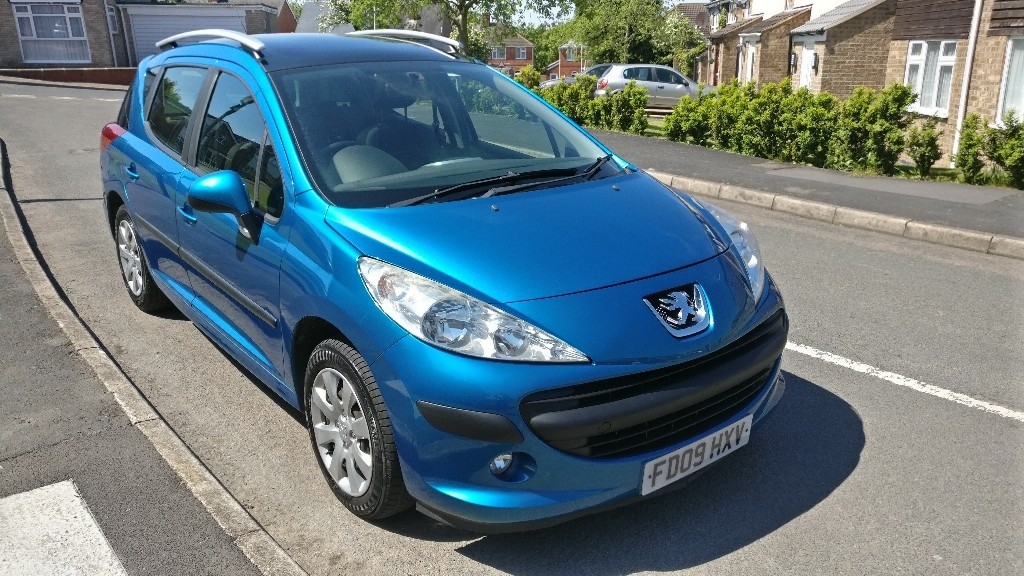 Peugeot 207 S SW Automatic Blue 2009 Pan Roof 5dr Station Wagon Estate ...