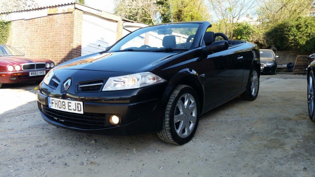 black Renault megane convertible automatic 1.9 dci diesel | in High ...