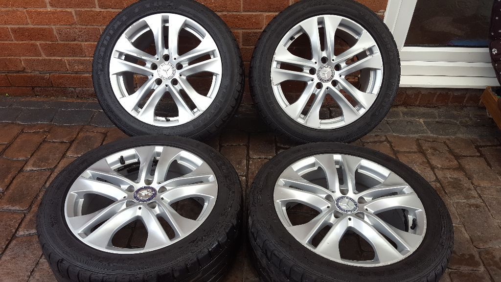 GENUINE OEM ALLOY WHEELS MERCEDES 17" A2124010902 E CLASSE W212 A212 ...