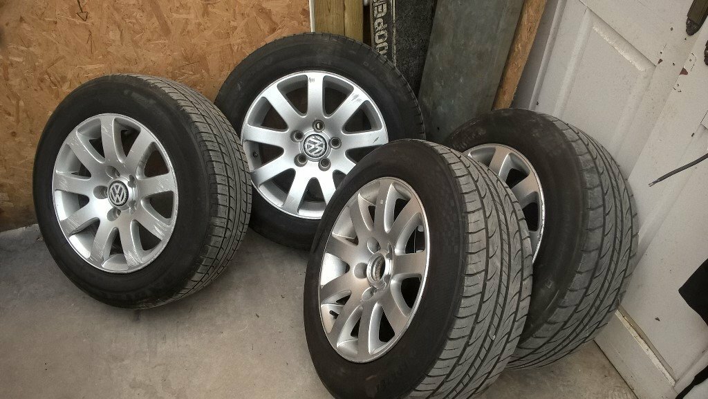 15 inch volkswagen alloy wheels with good tyres | in Irvinestown ...
