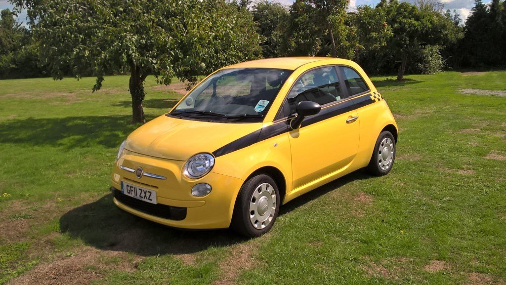 Fiat 500 in yellow, 1 lady owner from new, good condition, service ...