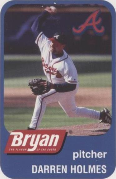 2002 Bryan Atlanta Braves Team Issue - Perforated Darren Holmes for ...