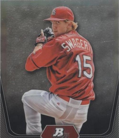 2012 Bowman Platinum - Prospects Jordan Swagerty #BPP98 Refractor (RC ...