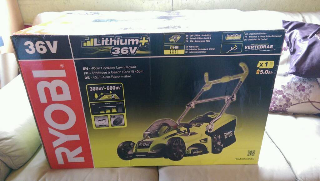 Ryobi cordless lawn mower brand new in box RLM36X40H50 | in Colchester ...