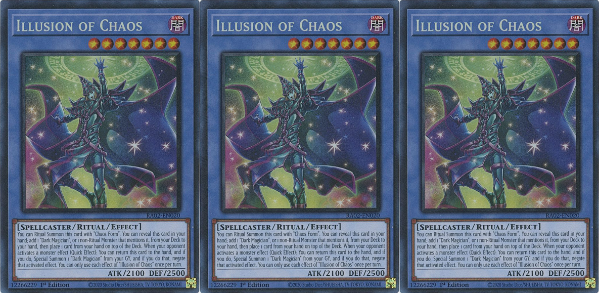 ***3X ILLUSION OF CHAOS*** RA02-EN020 PRISMATIC COLLECTOR'S RARE NMのeBay公認海外通販｜セカイモン