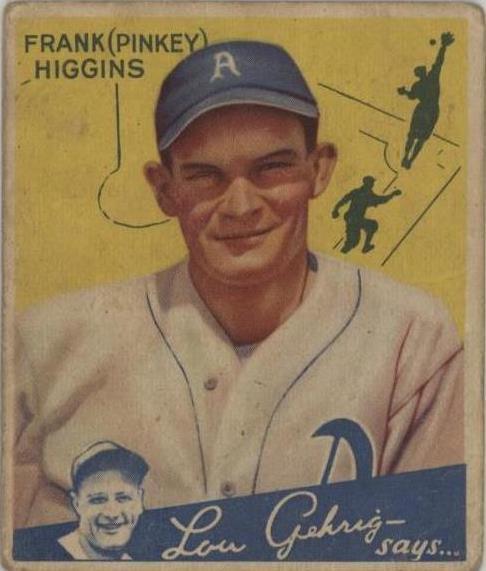 1934 Goudey Big League Chewing Gum - Pinky Higgins #78 for sale | eBay
