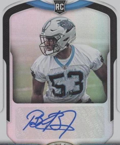 2019 Panini Certified - Rookie Signatures Brian Burns #139 /149 (AU, RC ...