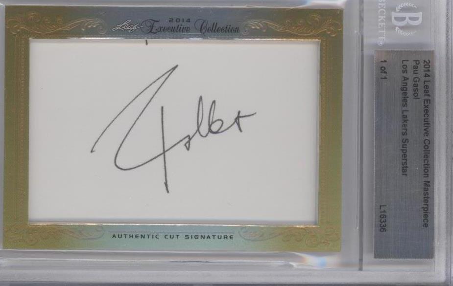 2014 Leaf Executive Collection Cut Signatures - Masterpiece Pau Gasol ...