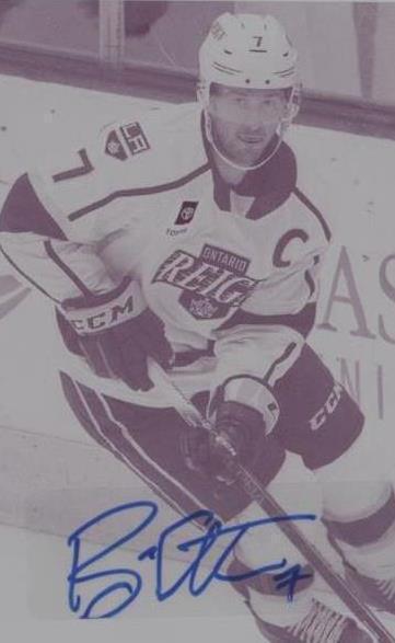 2020-21 Upper Deck AHL - Auto Brett Sutter #64 Printing Plate Magenta ...