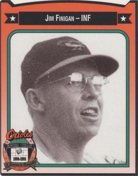 1991 All-Time Baltimore Orioles Team Issue - #129 Jim Finigan for sale ...