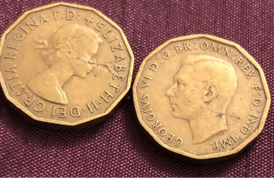 Vintage 3 Pence Coins 1941 & 1955 UK Coins | in Treharris, Merthyr ...